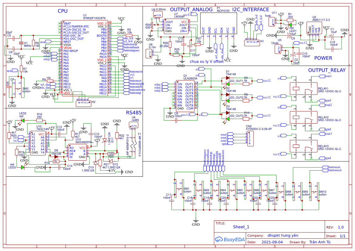 stm32f103c8t6_control_vfd copy - EasyEDA open source hardware lab