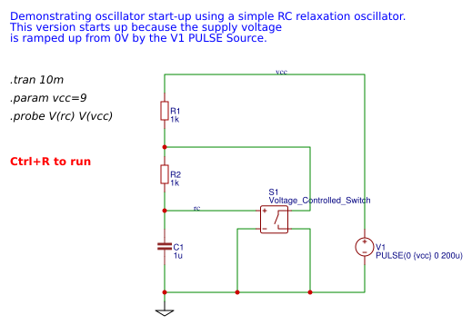 relaxation oscillator startup 03 - OSHWLab