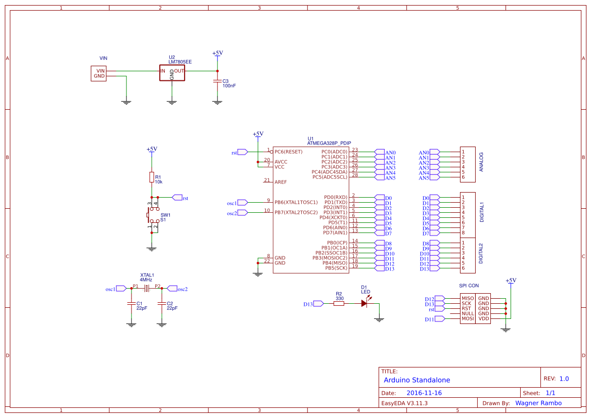 Arduino Standalone - EasyEDA open source hardware lab