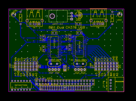 CH376 8-Bit Board to connect to IDE port - EasyEDA open source hardware lab