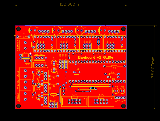 stm32f103 bluepill 3D printer control board - EasyEDA open source hardware lab
