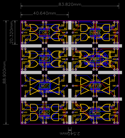 Logics Gates Modules - OSHWLab