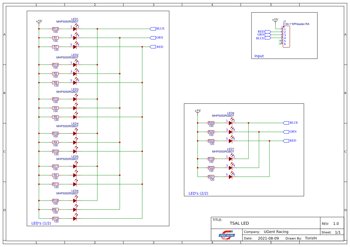 TSAL_LED - EasyEDA open source hardware lab