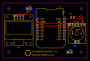 IoT EM4305 reader - EasyEDA open source hardware lab