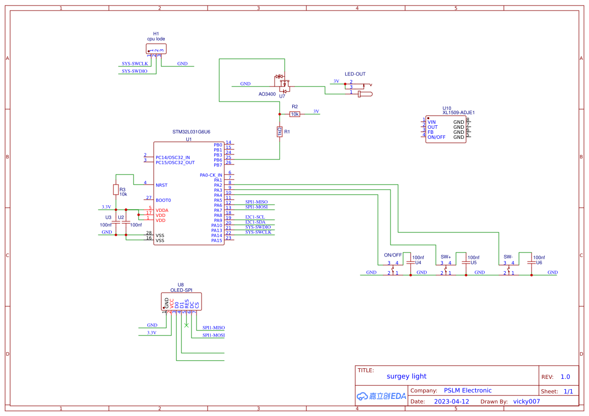 surgery light - EasyEDA open source hardware lab