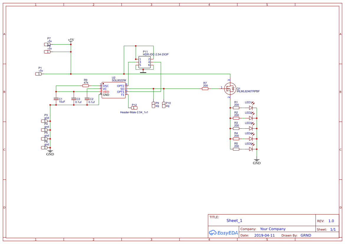 led line - EasyEDA open source hardware lab