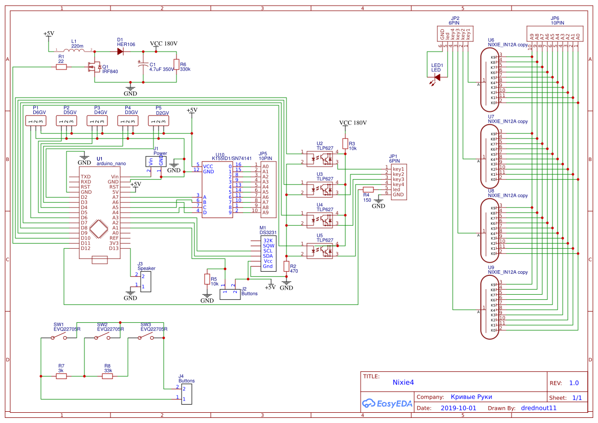 Nixie4 copy - Platform for creating and sharing projects - OSHWLab