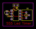 555 Led Timer - EasyEDA open source hardware lab