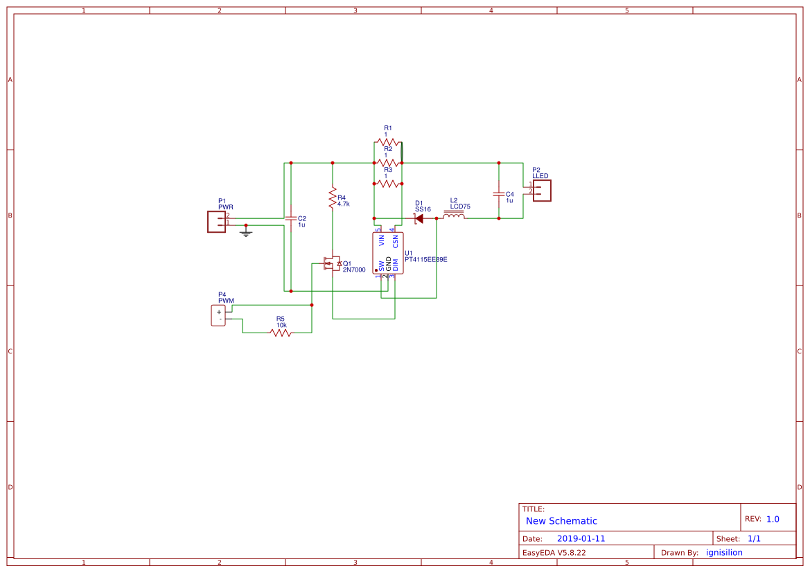 laser driver pt4115 - EasyEDA open source hardware lab