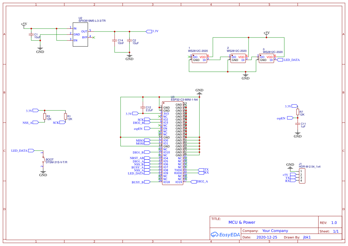 WIP ExpressLRS espC3 RX FD - EasyEDA open source hardware lab