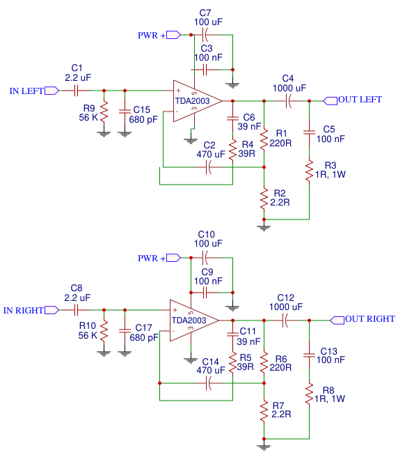 audio amplifier - OSHWLab