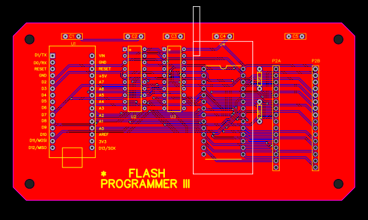 Nano Flash Programmer III - OSHWLab