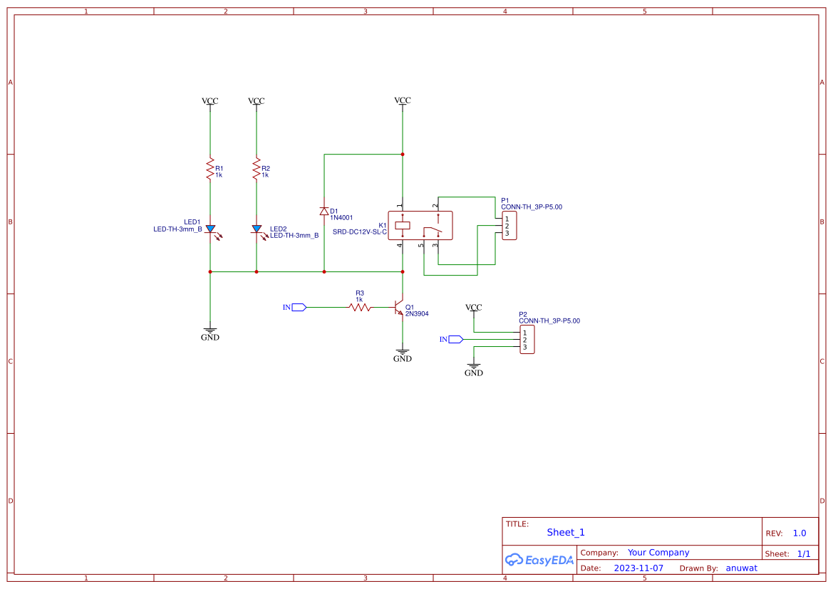 17.Relay 1 Channel - EasyEDA open source hardware lab