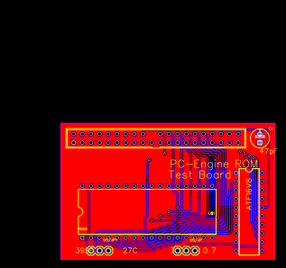 PCE ROM Test board - OSHWLab