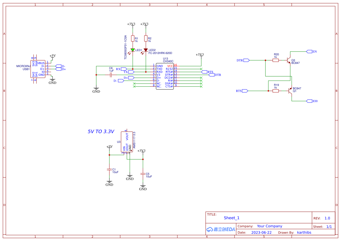 USB TO SERIAL - EasyEDA open source hardware lab
