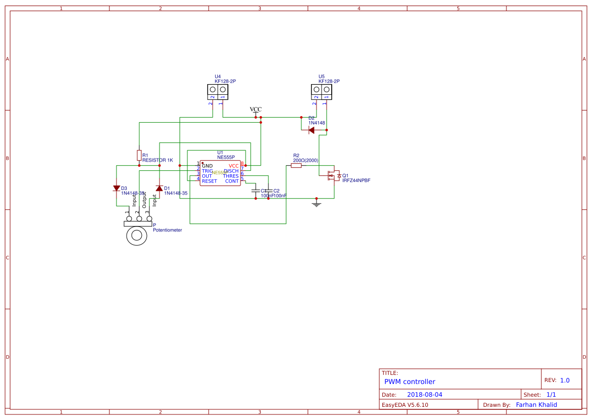 PWM Controller updated - EasyEDA open source hardware lab
