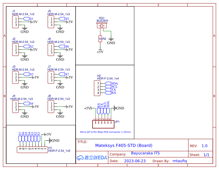 mateksys f405std - EasyEDA open source hardware lab