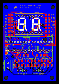 Project 7-Segment on PLC - EasyEDA open source hardware lab