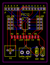 PIC12 Proto Board - EasyEDA open source hardware lab