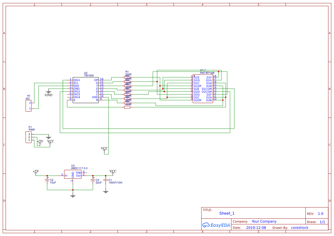 TM16xx - EasyEDA open source hardware lab