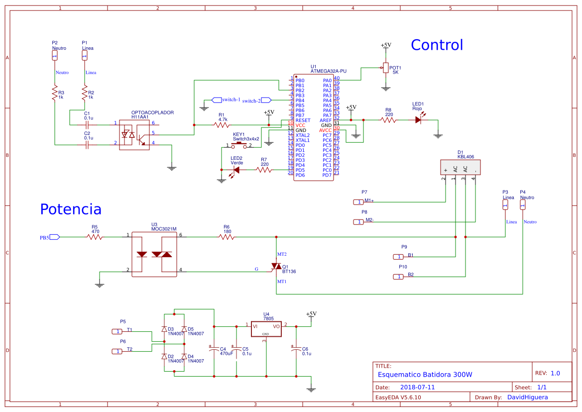 Atmega32a Control Motor Dc Easyeda Open Source Hardware Lab 3871