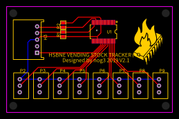 SSOP Vending MAchine Input Tracker - EasyEDA open source hardware lab