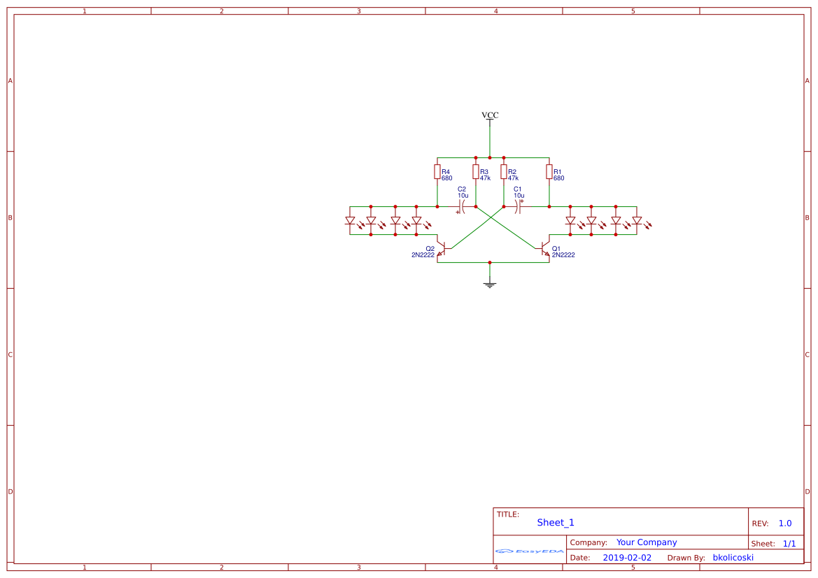 Valentine LED Flasher - OSHWLab