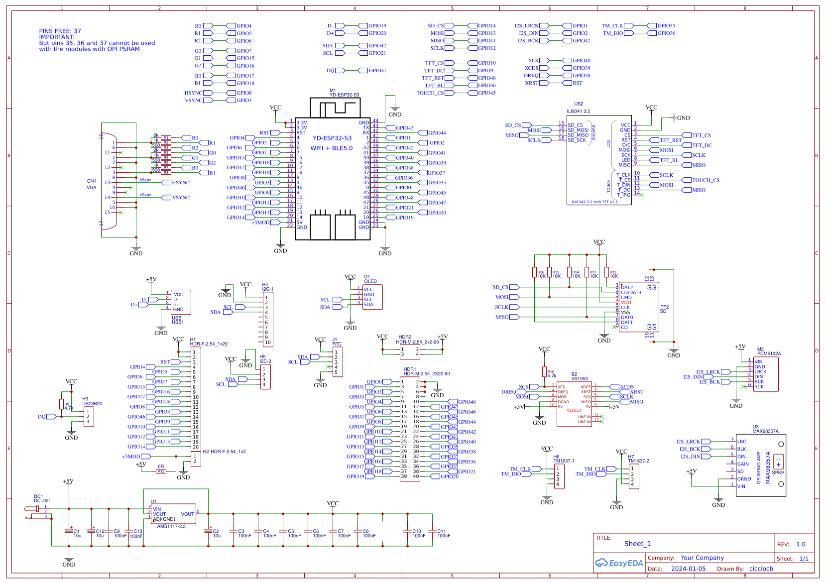 esp32-s3_v3_traditional_shared - EasyEDA open source hardware lab