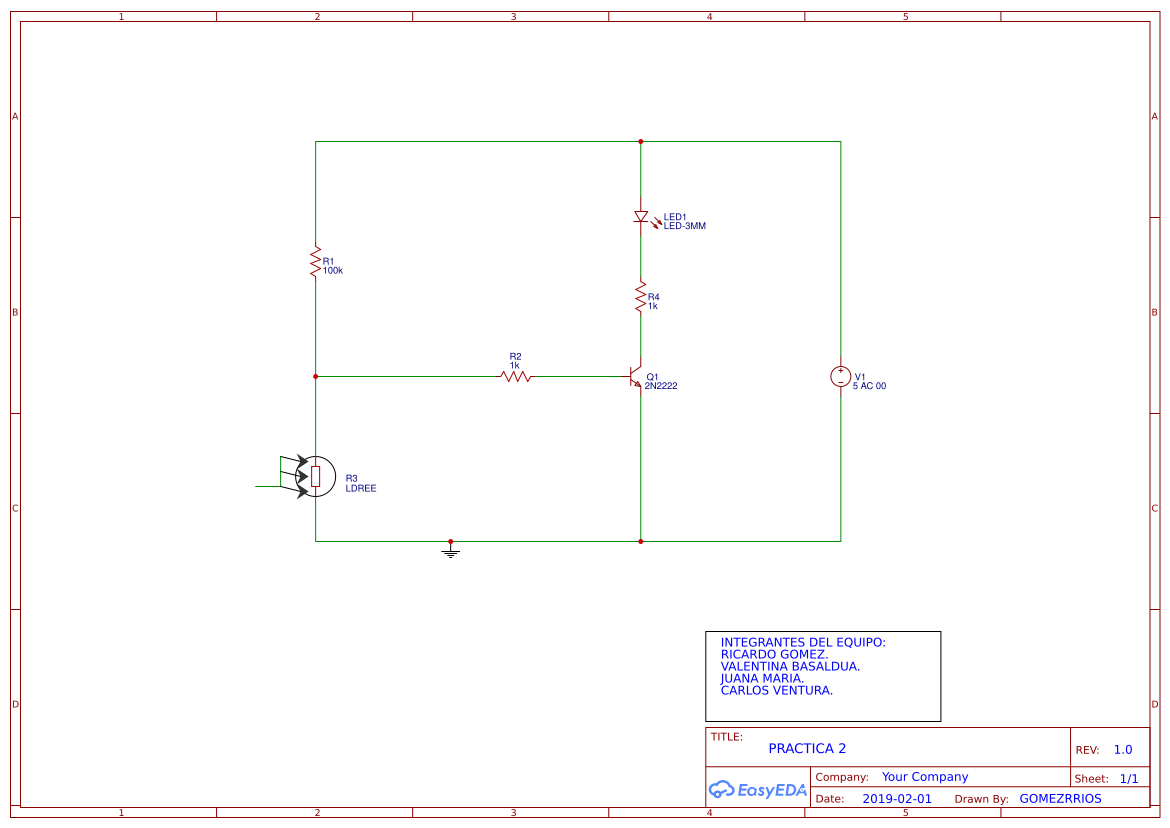 PRACTICA #2 - EasyEDA open source hardware lab