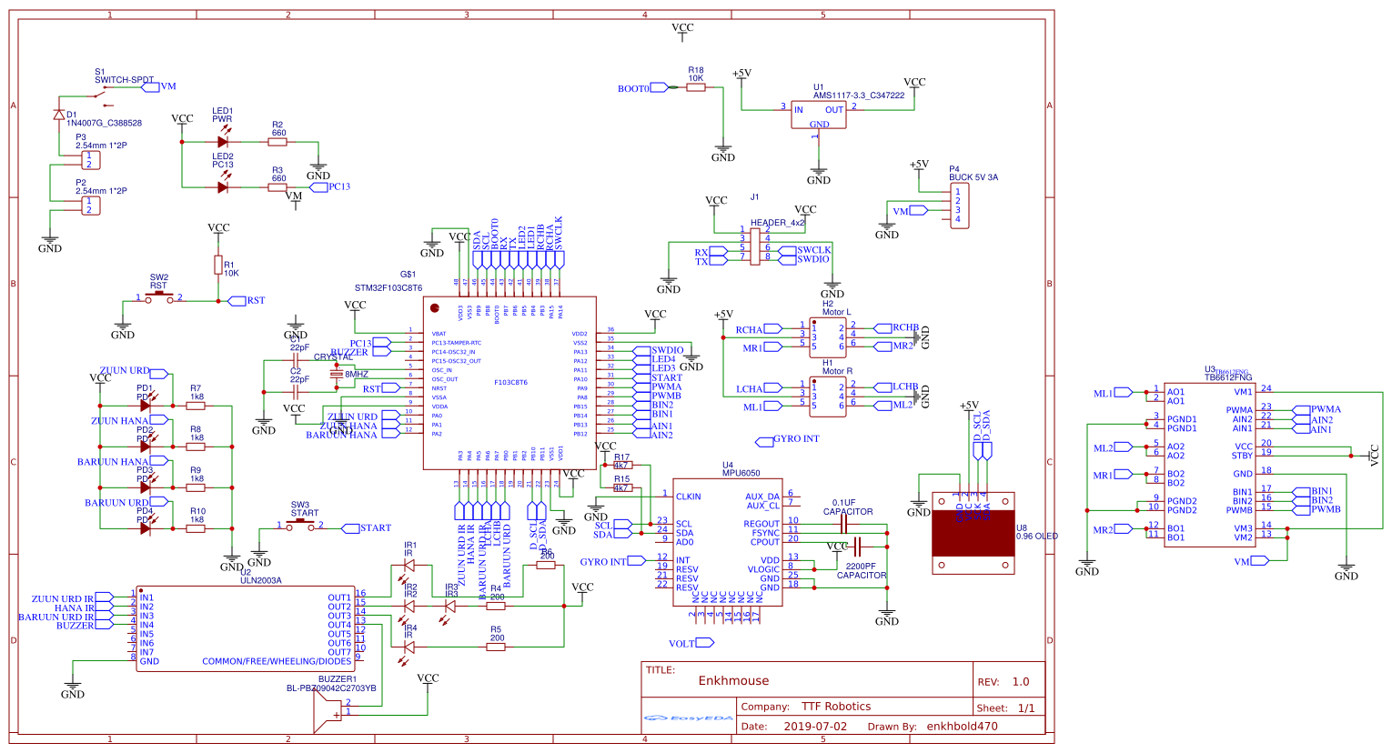 Micromouse - EasyEDA open source hardware lab