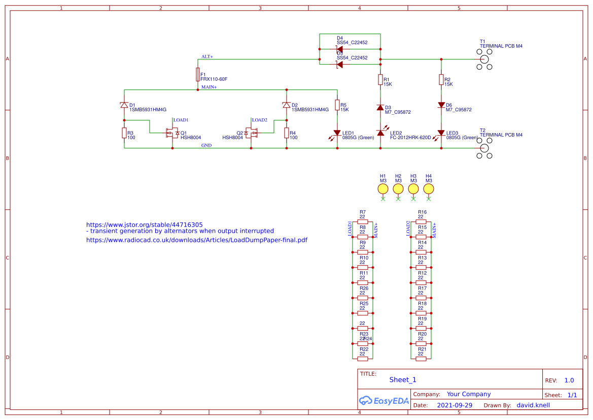 BMS - alternator protection - OSHWLab