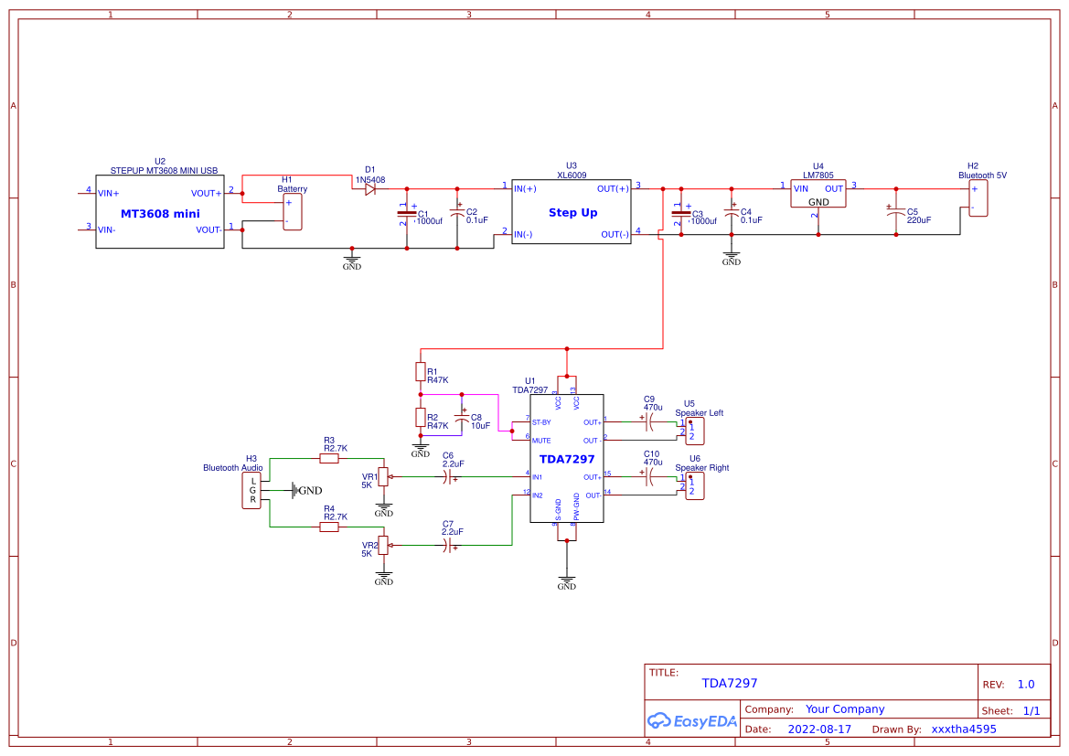ESE KKU TDA7297 - EasyEDA open source hardware lab
