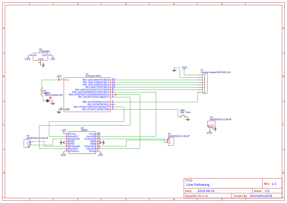 Line Following - Platform for creating and sharing projects - OSHWLab