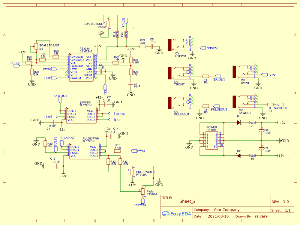 FinalSimpleVco - OSHWLab