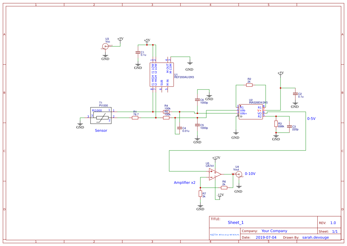 conditionner temperature sensor - Platform for creating and sharing projects - OSHWLab