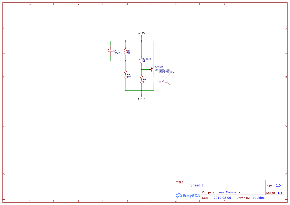 One Shot Buzzer (PNP) - OSHWLab