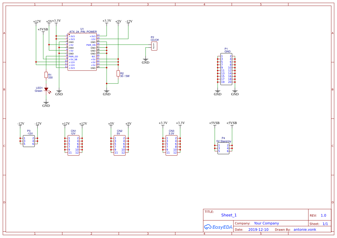 Breadboard PSU - EasyEDA open source hardware lab