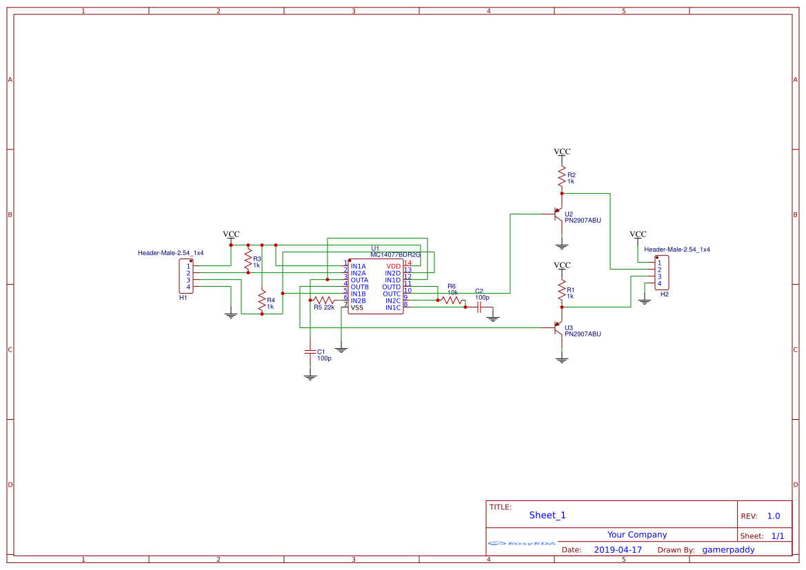 quadrature to step dir decoder - EasyEDA open source hardware lab