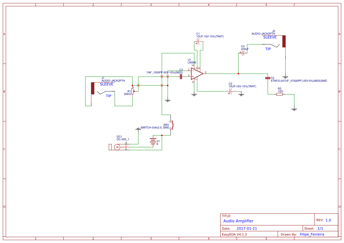 Audio Amp - OSHWLab