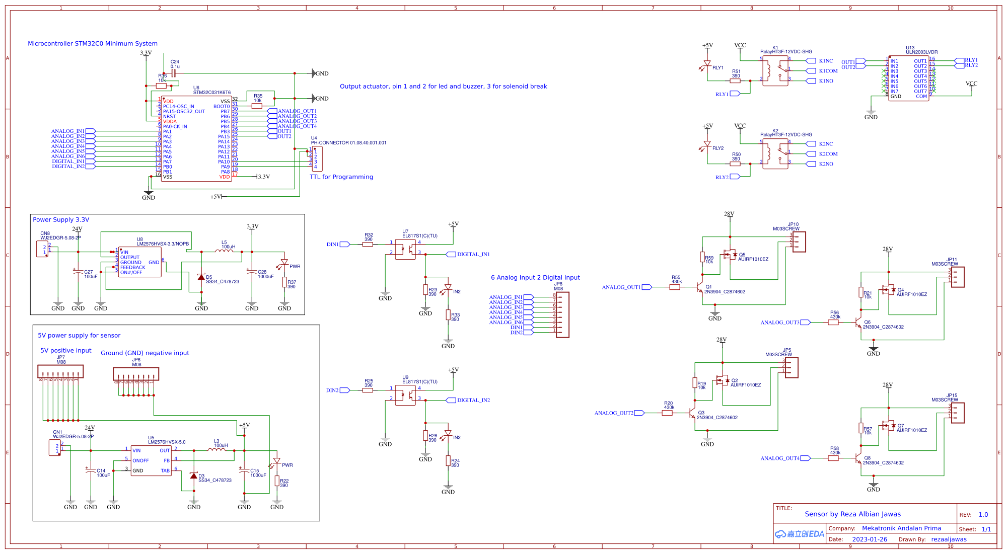 Sensor_IO_Analog - OSHWLab
