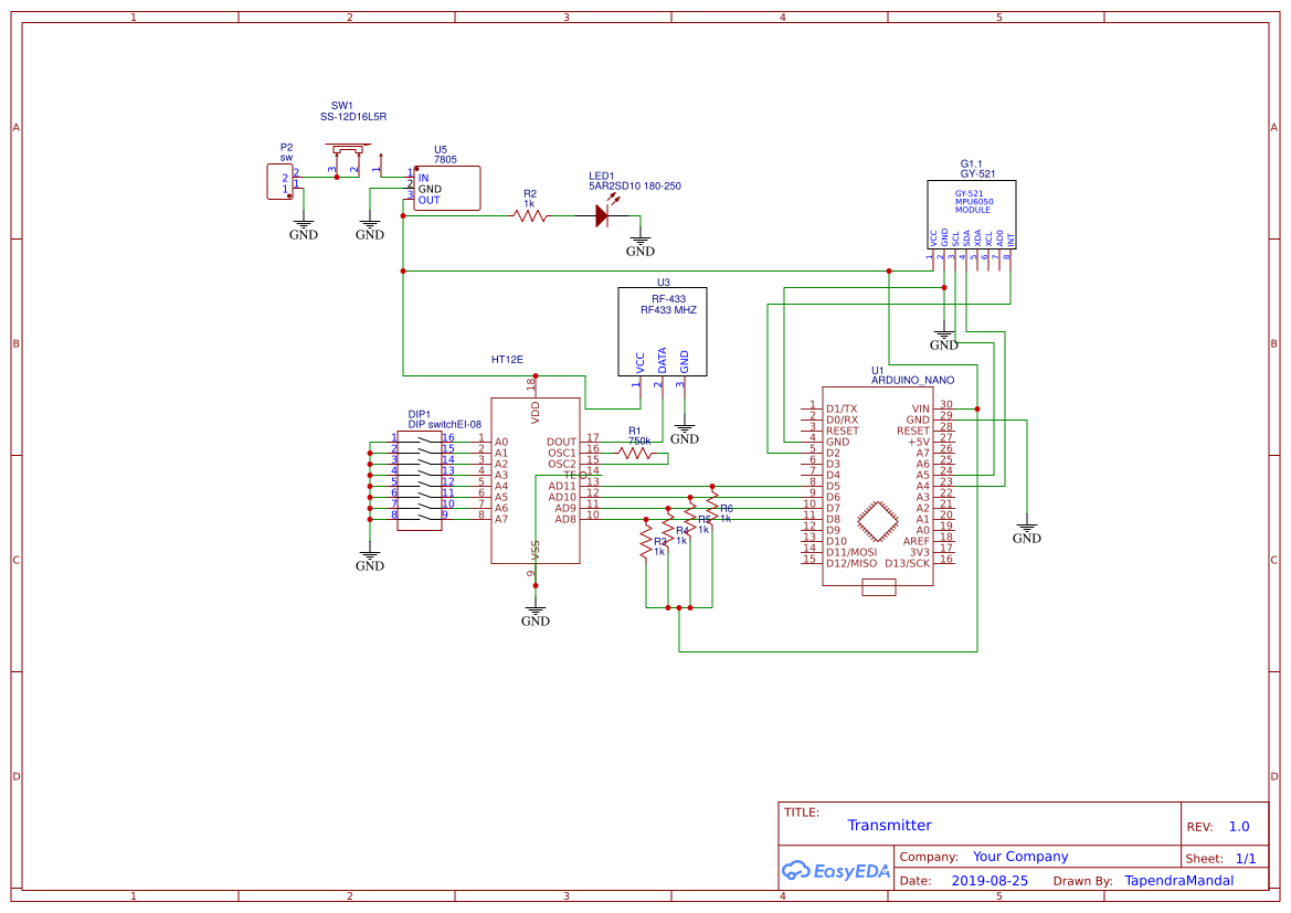 Germany Gesture control Robot - EasyEDA open source hardware lab