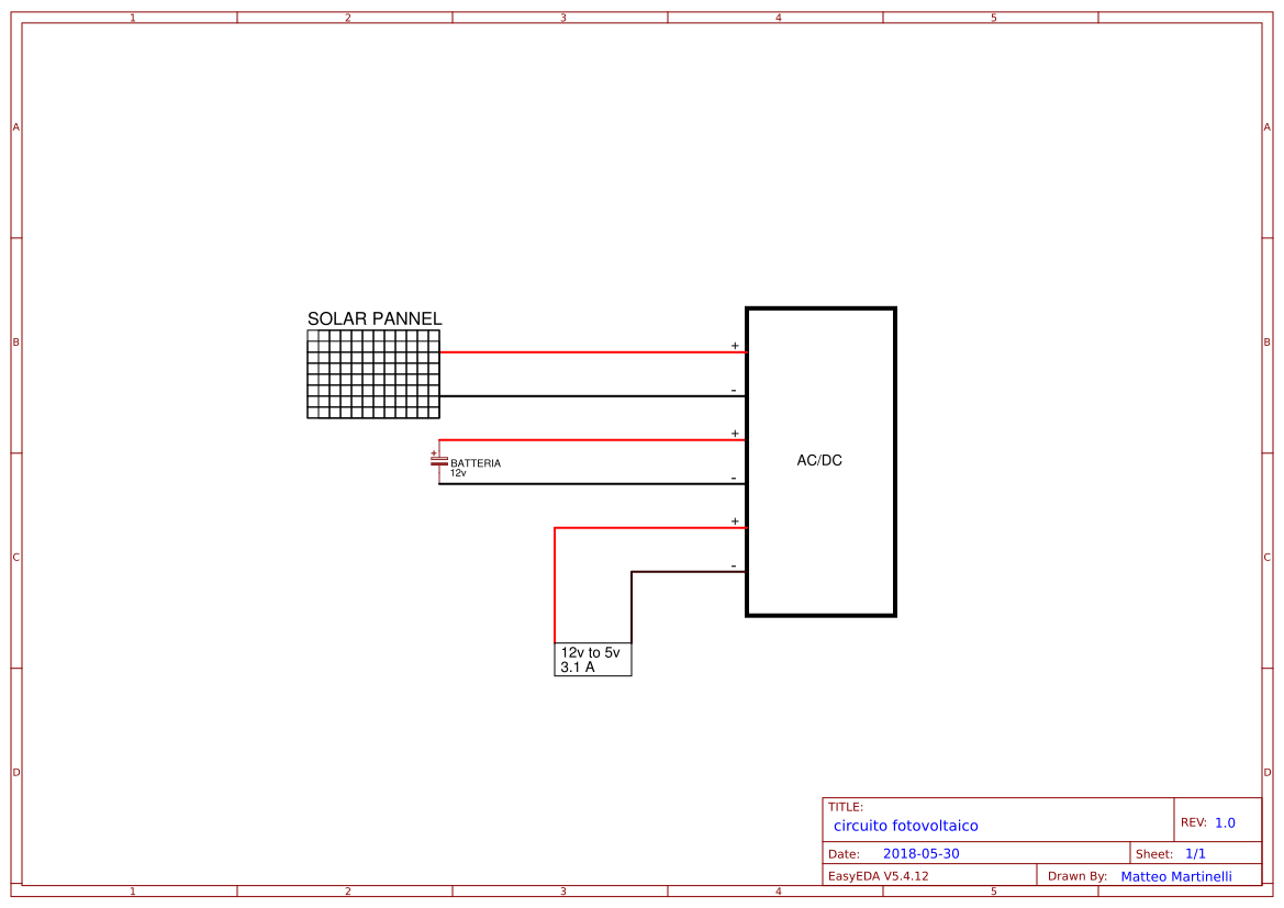 circuito fotovoltaico esame - EasyEDA open source hardware lab