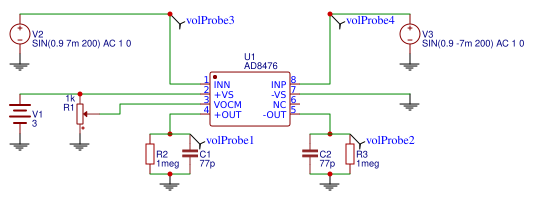 fully_differential_unity_gain_buffer - OSHWLab