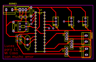 sistema de luces arduino v1 - OSHWLab