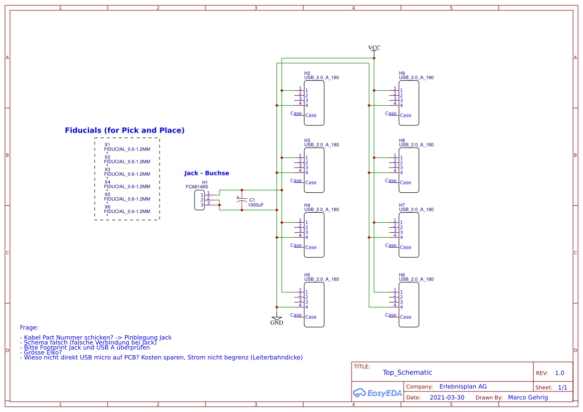 pcb_USB_verteiler_Jack - EasyEDA open source hardware lab