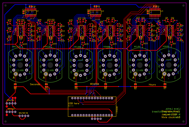 NixieCLock - EasyEDA open source hardware lab