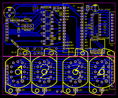 Nixie_clock_neon_dot_in_12_turned - Platform for creating and sharing projects - OSHWLab