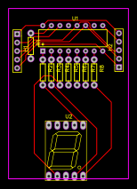 74HC595 debug display - OSHWLab