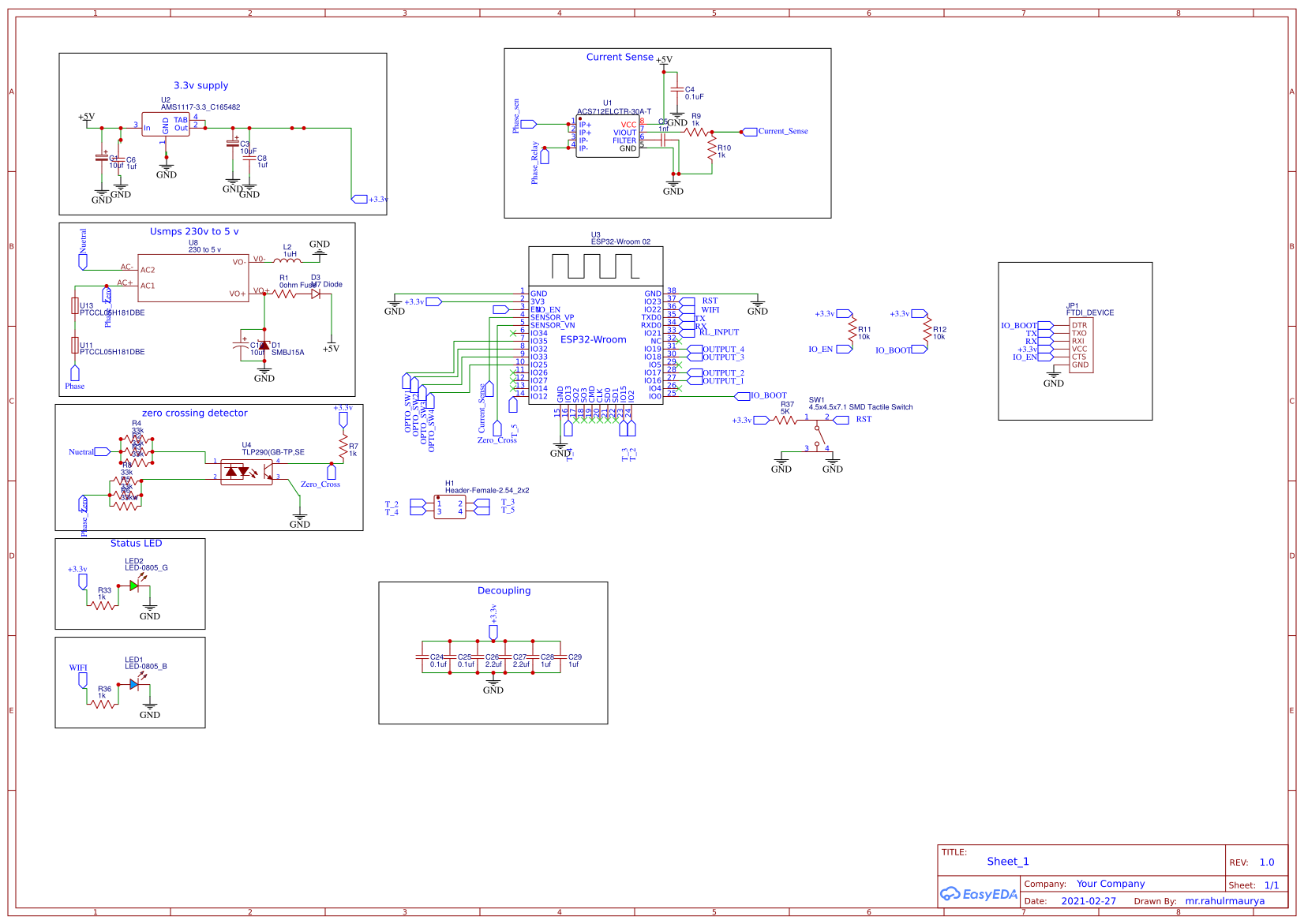 ESP32 Home Automation 27/02/2020 - OSHWLab