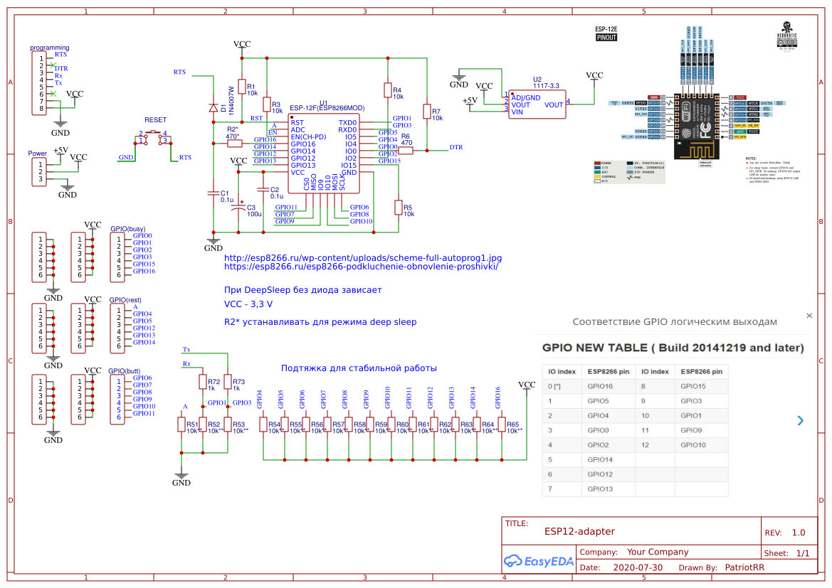 ESP12-adapter - OSHWLab